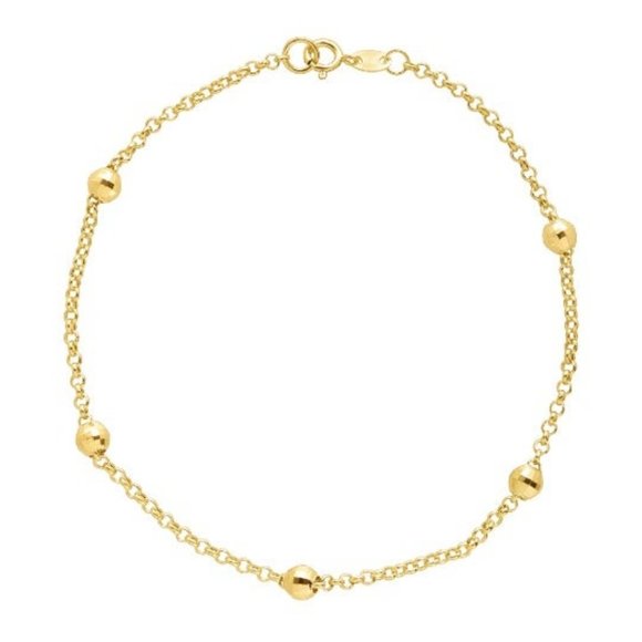 Jewelry | Beaded Shimmer Rolo Chain Bracelet | Poshmark